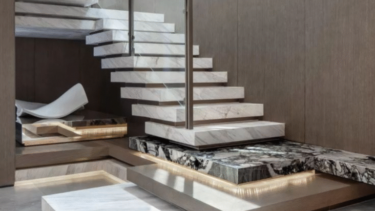 10 Marble Staircase Styles That Look Straight Out of a Palace - RMS Stonex