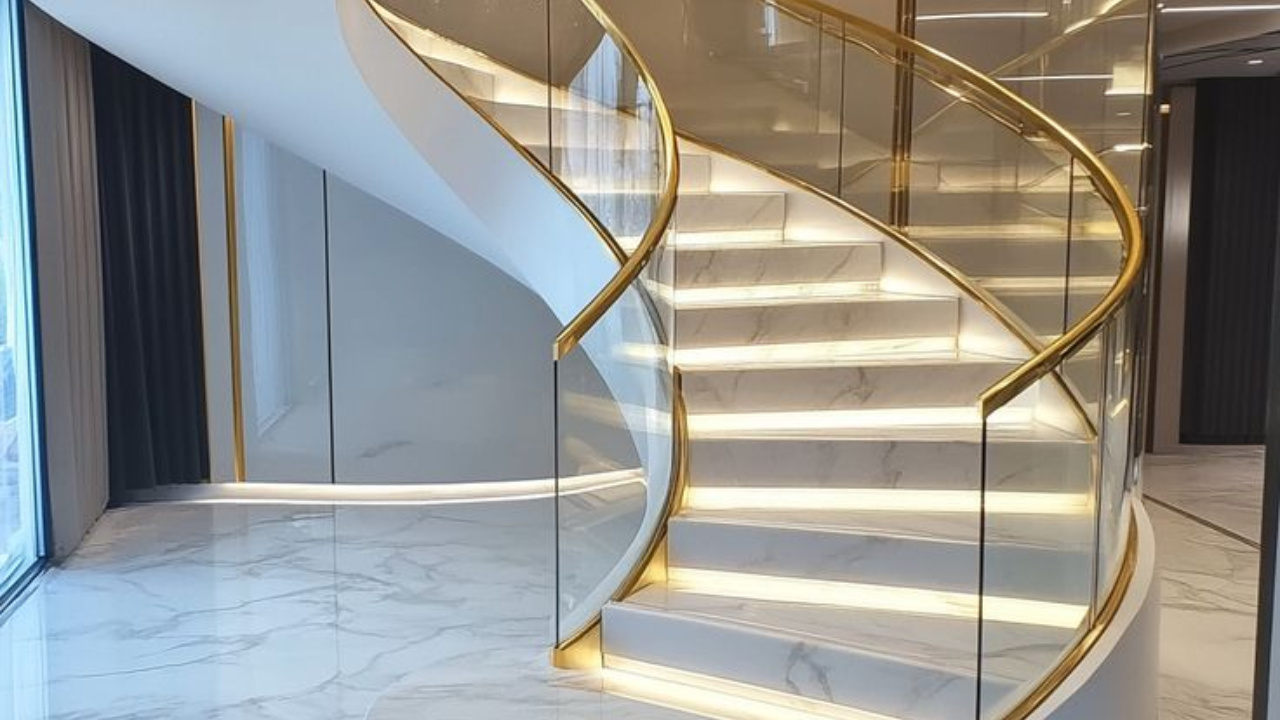 10 Marble Staircase Styles That Look Straight Out of a Palace - RMS Stonex