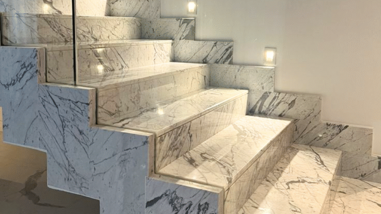 10 Marble Staircase Styles That Look Straight Out of a Palace - RMS Stonex